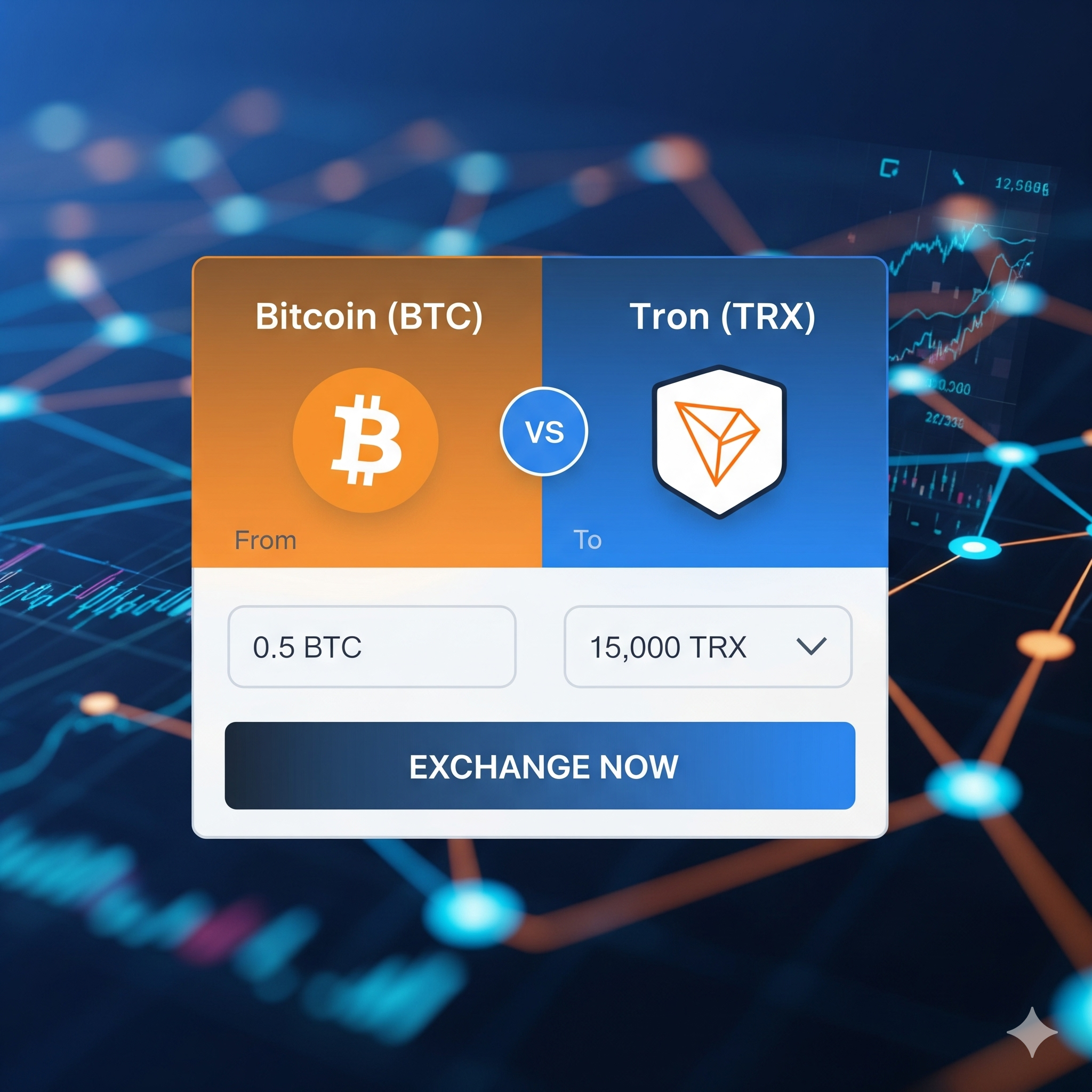 Exchange BTC to TRX | Bitcoin to TRON Instant Swap | Best BTC/TRX Rate 2025