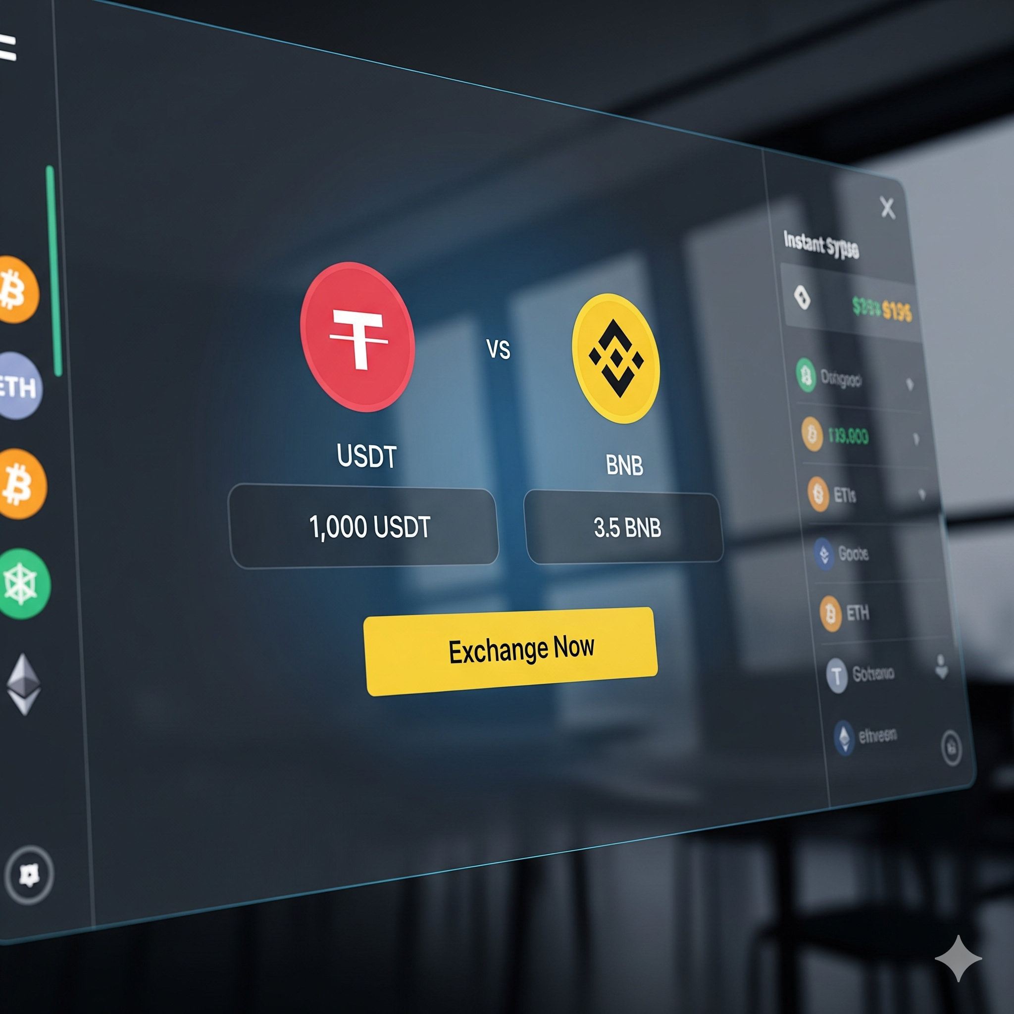 Exchange USDT TRC20 to BNB | Tether to Binance Coin Instant Swap | Best USDT/BNB Rate 2025